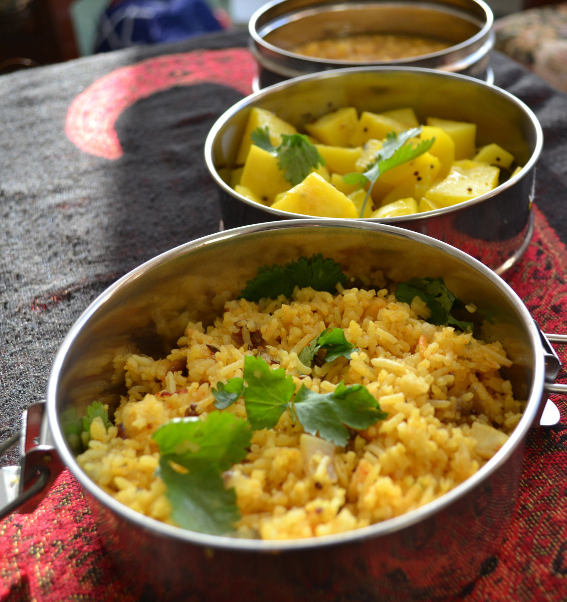Maharashtrian Tadka Rice – Indian-Tiffin LunchBox
